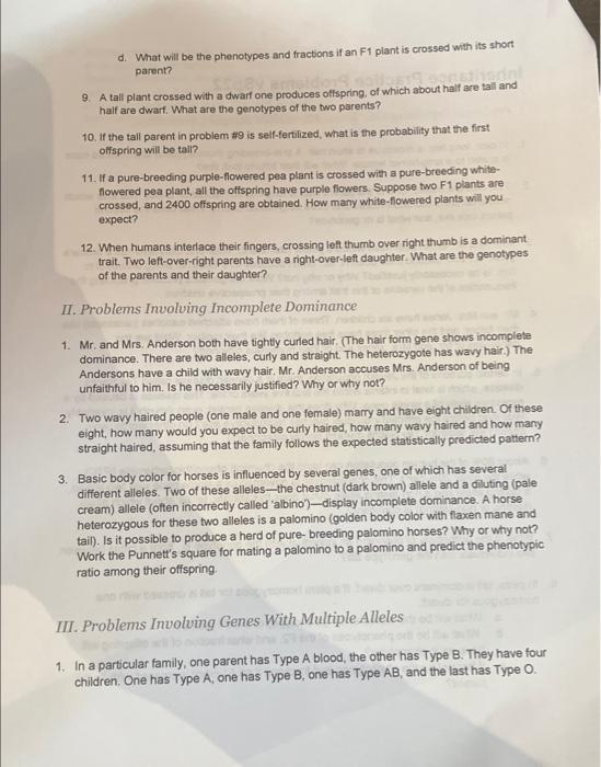 Solved ali ruw beshona el inal retencios Inheritance | Chegg.com