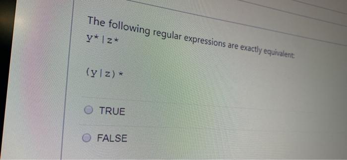Solved The following regular expressions are exactly | Chegg.com