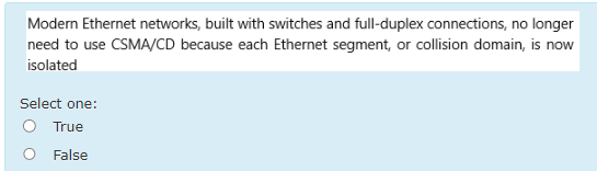 Solved Modern Ethernet networks, built with switches and | Chegg.com