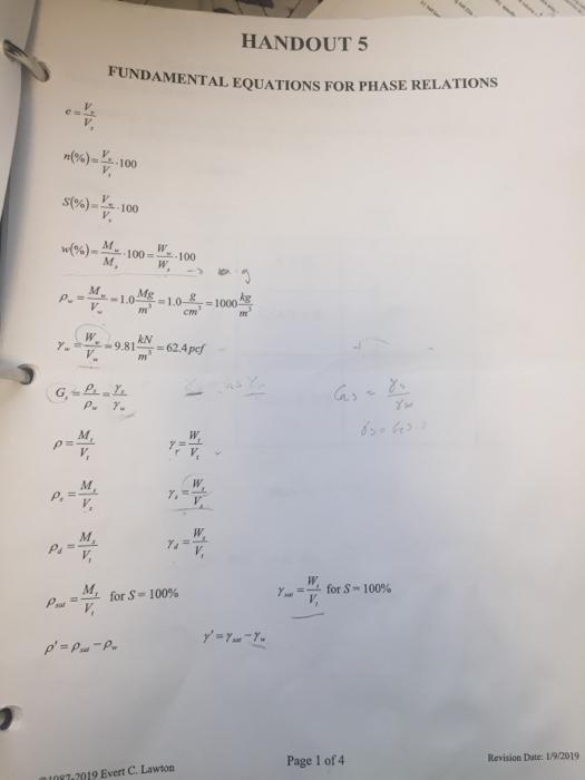 Solved Problem 3 The values of emax and emin for a silty | Chegg.com