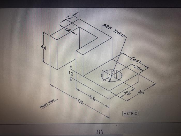 Solved Create front/top/right views by hand (in their | Chegg.com