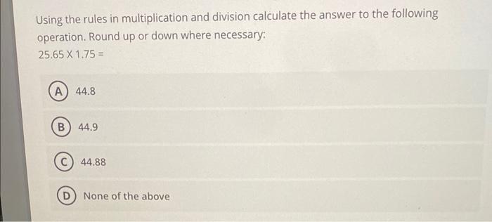 Solved Using the rules in addition and subtraction calculate | Chegg.com