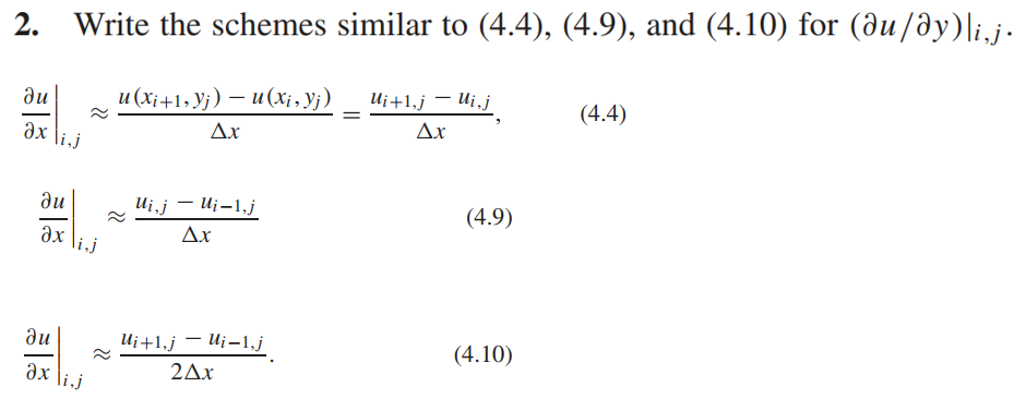 Solved Write the schemes similar to (4.17), (4.18), ﻿and | Chegg.com