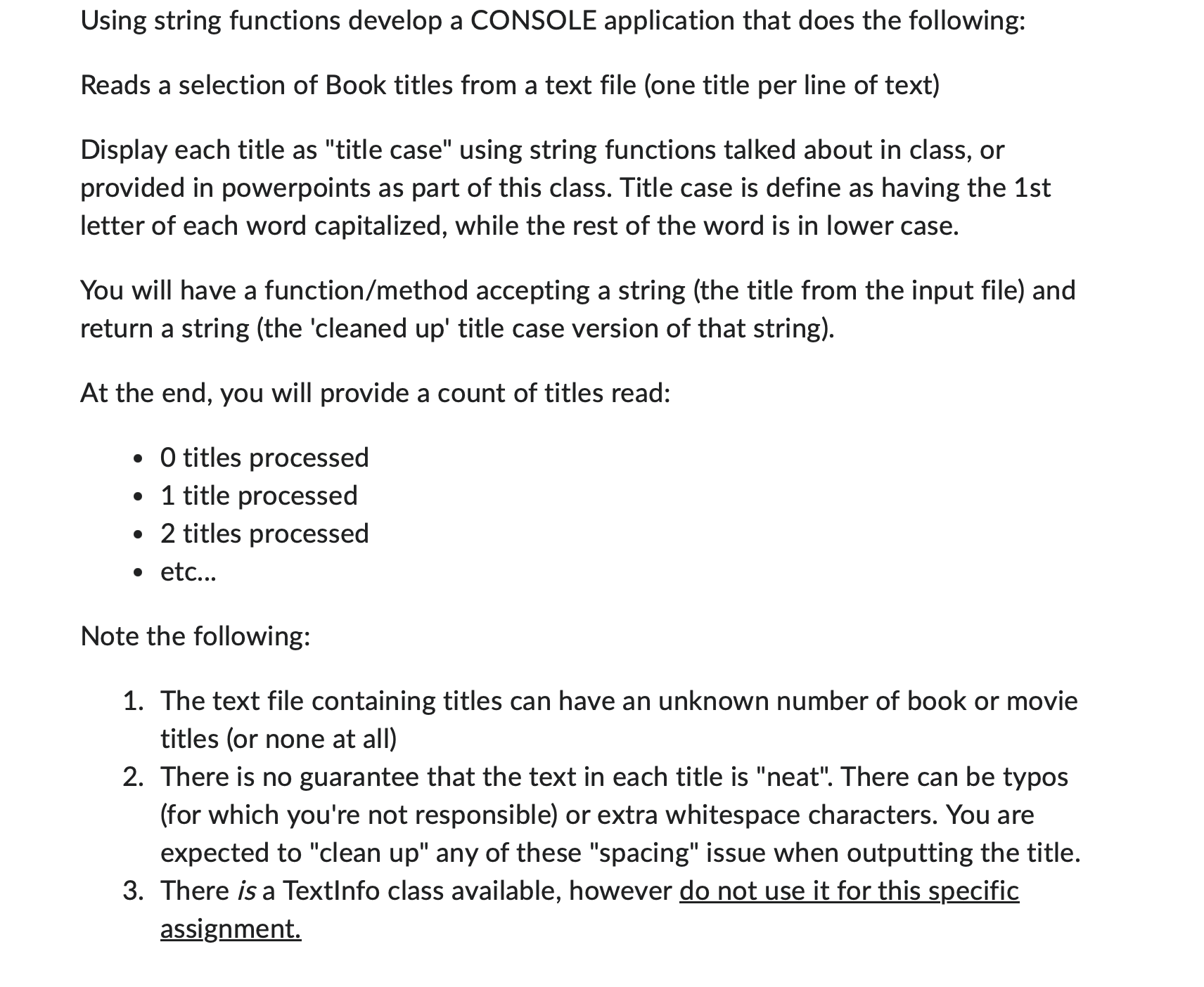 Solved Using string functions develop a CONSOLE application | Chegg.com