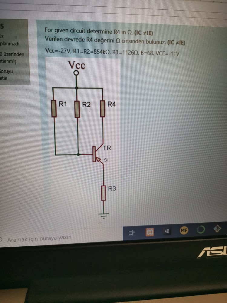 Solved 5 iz planmadı For given circuit determine R4 in 0. | Chegg.com