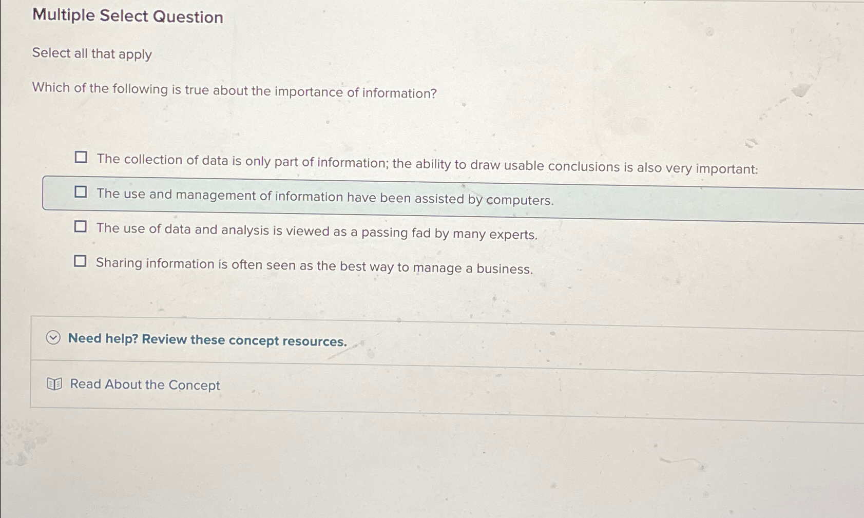 Solved Multiple Select QuestionSelect all that applyWhich of | Chegg.com