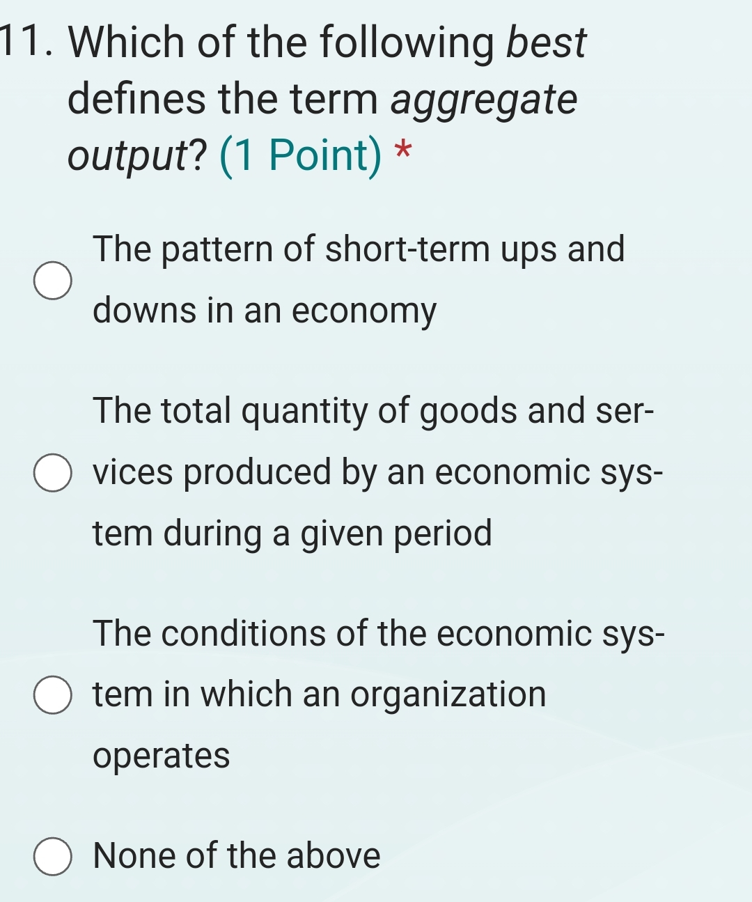 Solved Which of the following best defines the term | Chegg.com