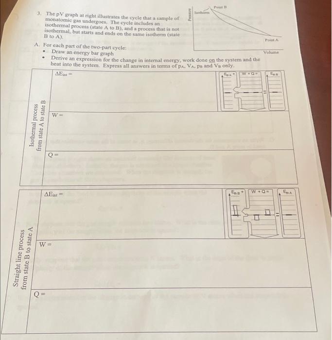 Solved Straight line process from state B to state A 3. The | Chegg.com