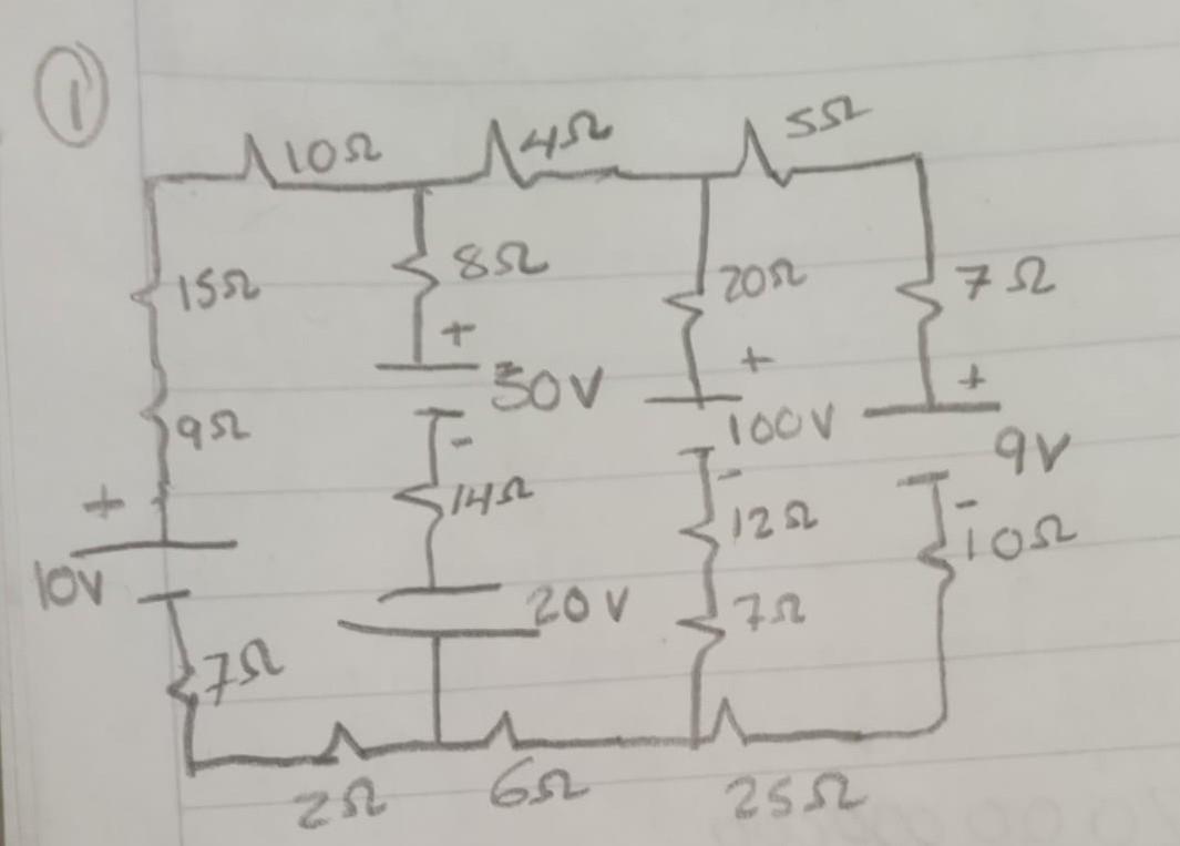 Solved Solve for currents i1, i2, ect using KVL for the | Chegg.com