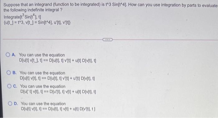 Solved Suppose that an integrand (function to be integrated) | Chegg.com