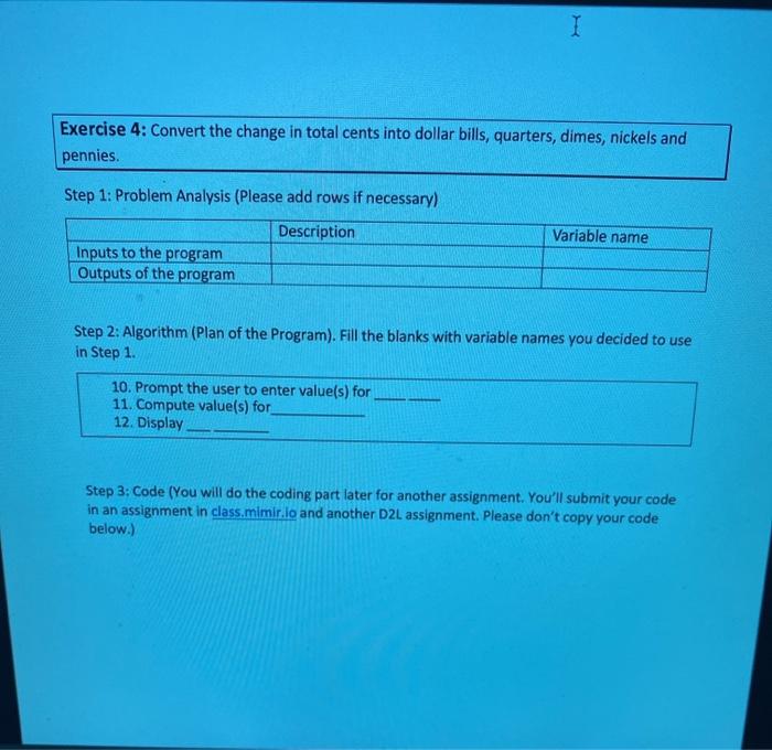 P2 (Banical Problem Solving Lab/ Tip and Total | Chegg.com