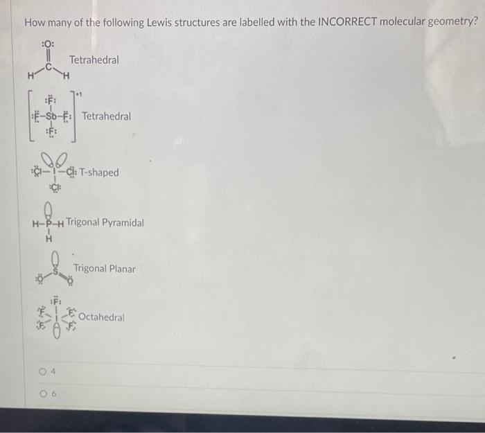Solved How many of the following Lewis structures are | Chegg.com