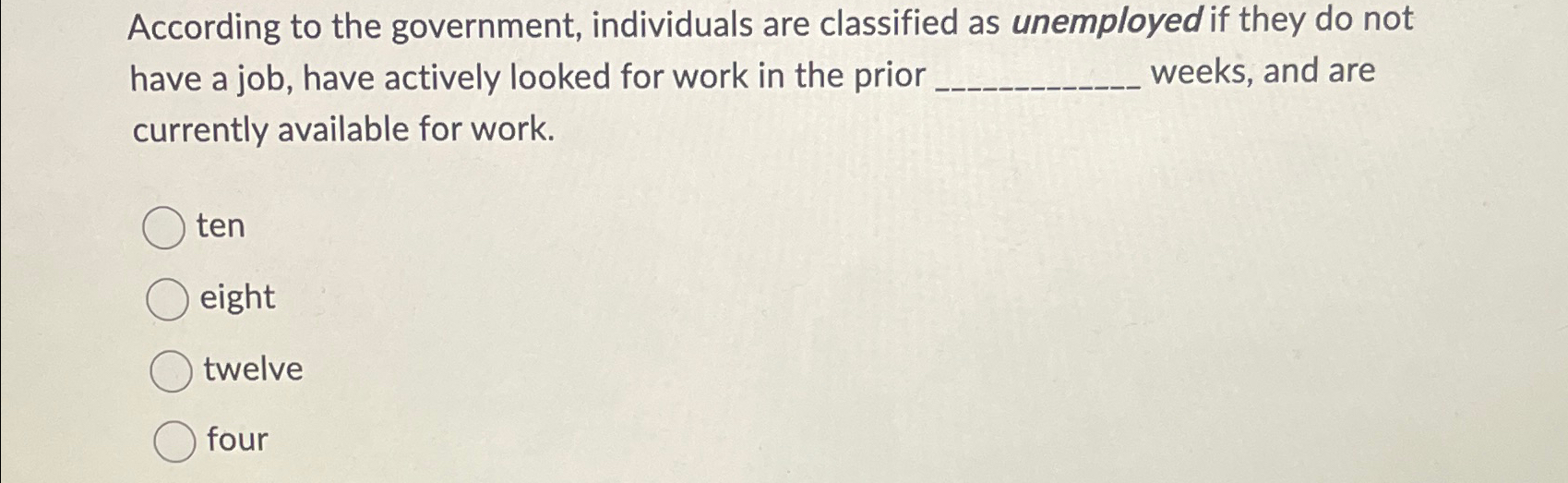 Solved According to the government, individuals are | Chegg.com