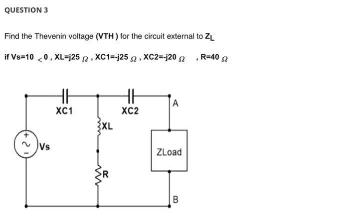 Solved Find the Thevenin voltage (VTH) for the circuit | Chegg.com