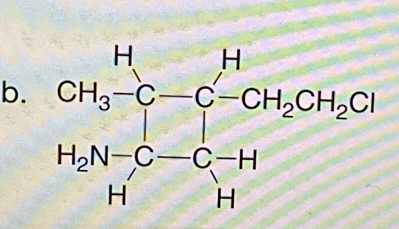 Solved What is the skeletal strucrure for b | Chegg.com