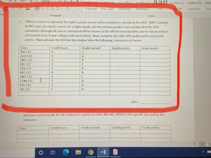 Solved GPA Calculation Practice 1. The following grades are | Chegg.com