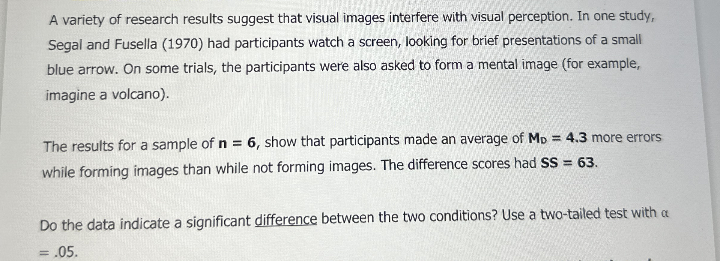 Solved A variety of research results suggest that visual | Chegg.com