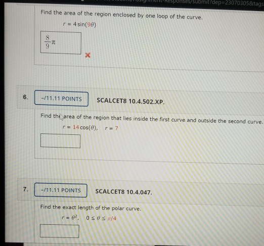 Solved JJ Responses/submit/dep=23070305&tags Find the area | Chegg.com