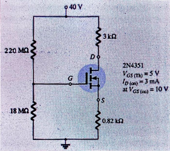 Solved The drain voltage (VD) and source voltage (VS) are | Chegg.com