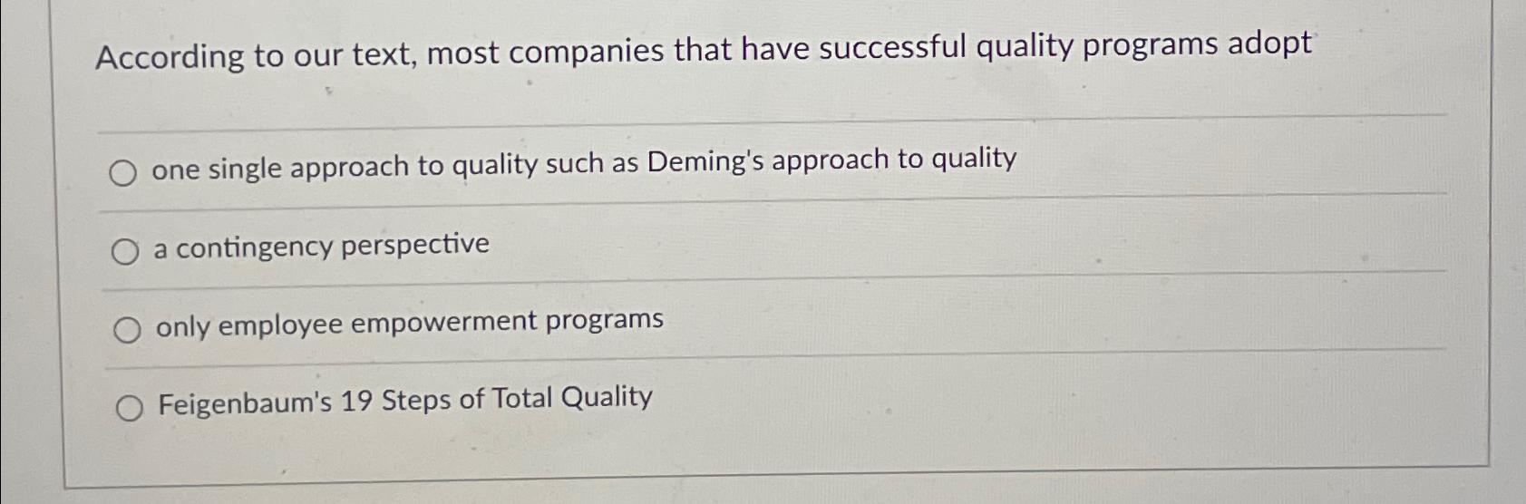 Solved According to our text, most companies that have | Chegg.com