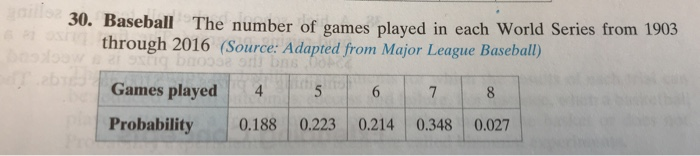 Solved in exercises 29-34, (a) find the mean, variance, and | Chegg.com