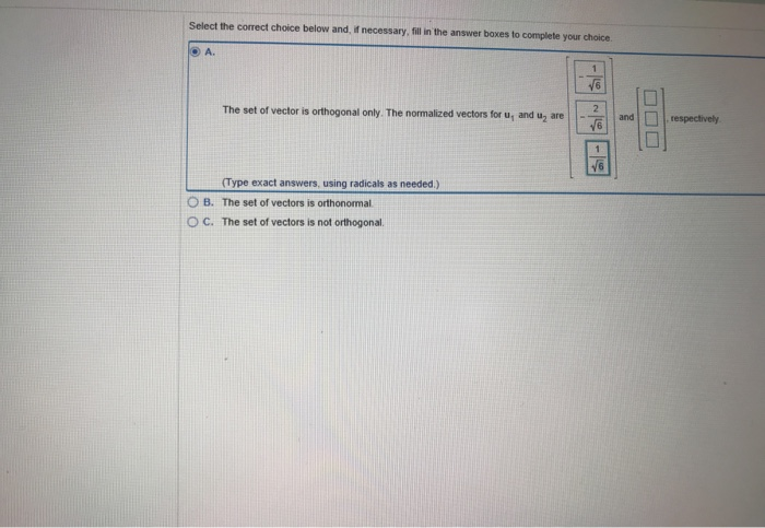 Solved Determine Whether The Set Of Vectors Is Orthonormal