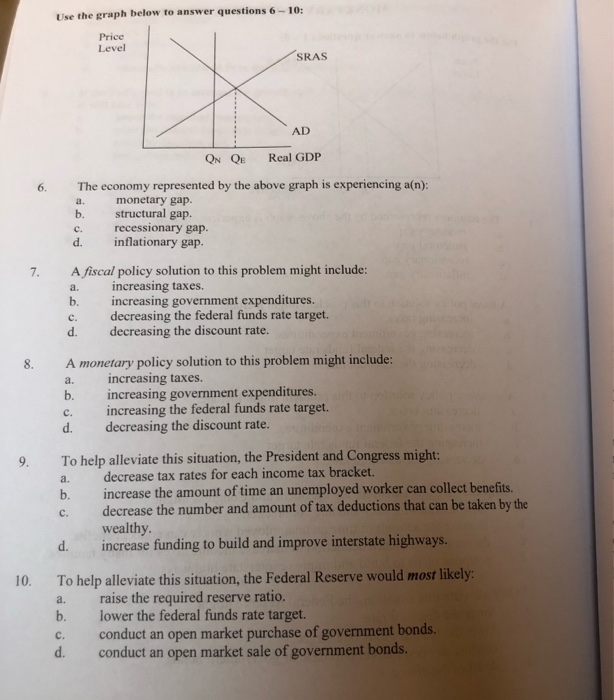 Solved Use the graph below to answer questions 6-10: Price | Chegg.com