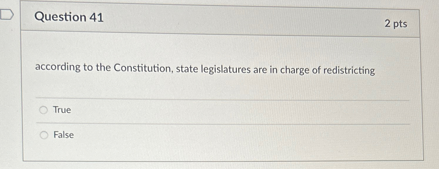 Solved Question 412 ﻿ptsaccording to the Constitution, state | Chegg.com