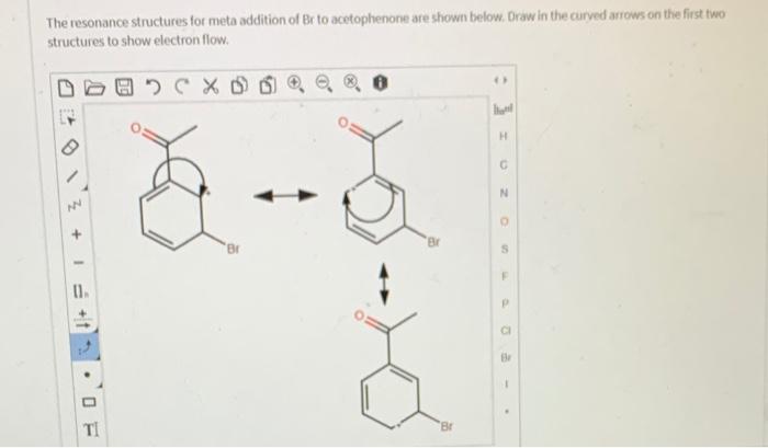 Solved The resonance structure for meta addition of Br to | Chegg.com