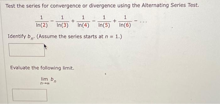 Solved Test the series for convergence or divergence using | Chegg.com