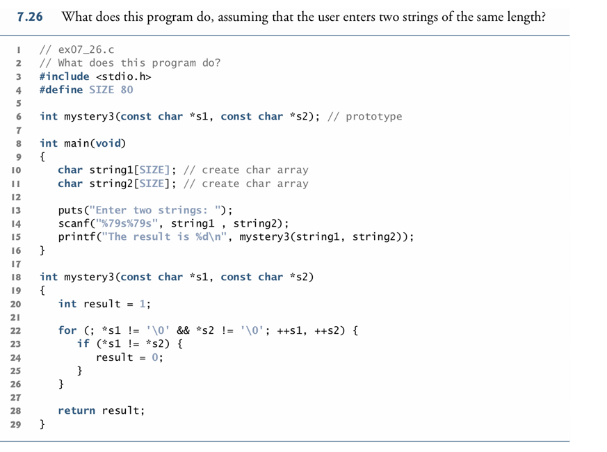 Solved 7.26 ﻿What does this program do, ﻿assuming that the | Chegg.com