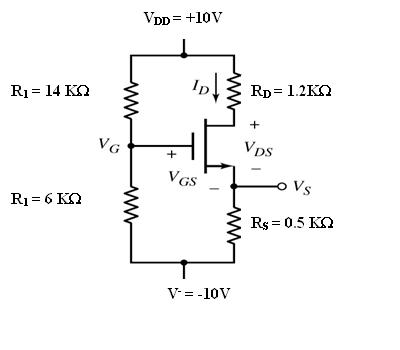 Solved Inthis NMOS transistor, calculate Id, VGS andVDS if | Chegg.com