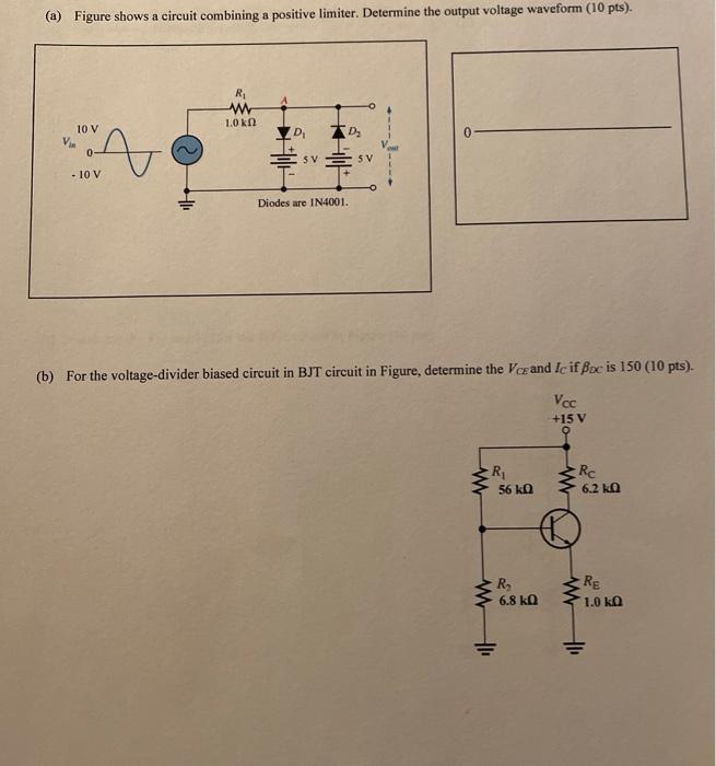 Solved (a) Figure shows a circuit combining a positive | Chegg.com