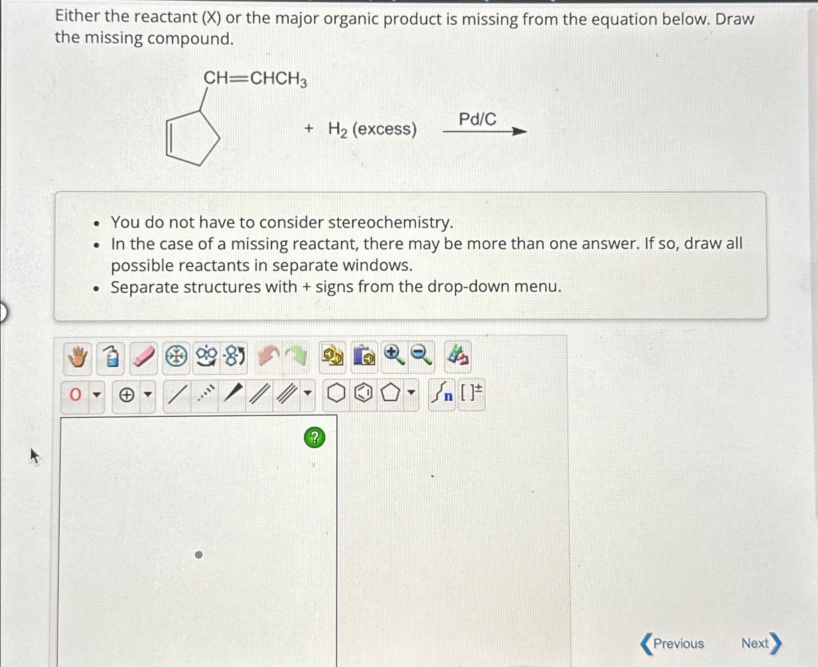 Solved Either the reactant (x) ﻿or the major organic product | Chegg.com