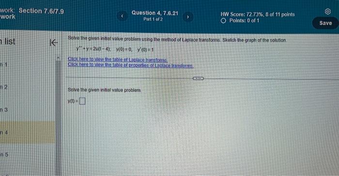 Solved solve the initial value problem using the method of | Chegg.com