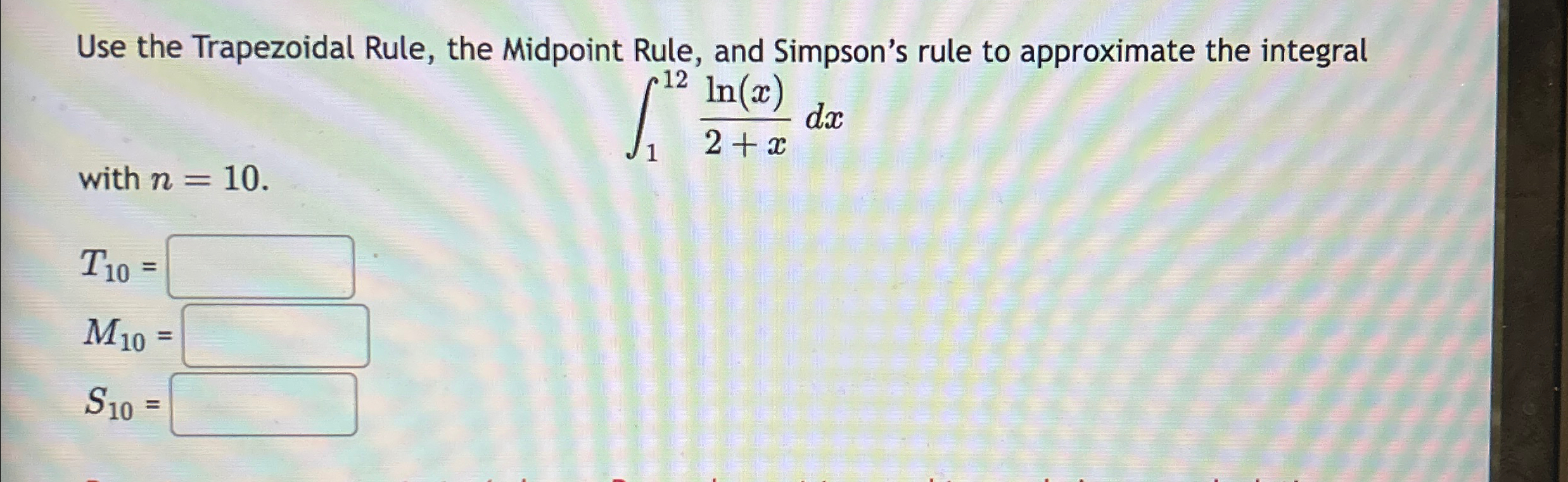 Solved Use the Trapezoidal Rule, the Midpoint Rule, and | Chegg.com