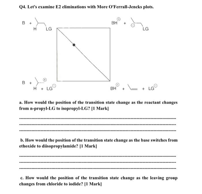 Solved Q4. Let's examine E2 eliminations with More | Chegg.com