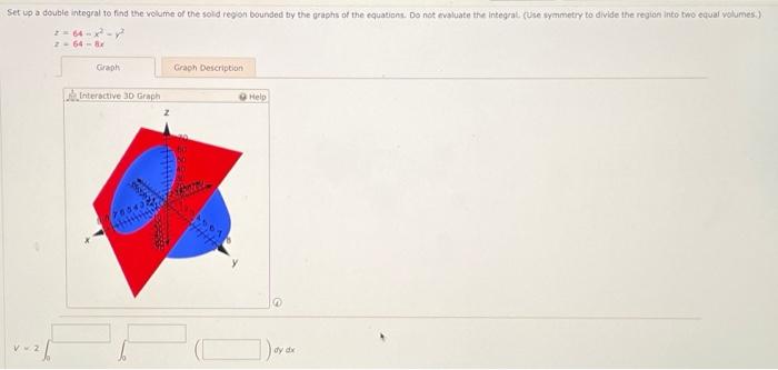 Solved z=64=x2−y2z=64=8x | Chegg.com