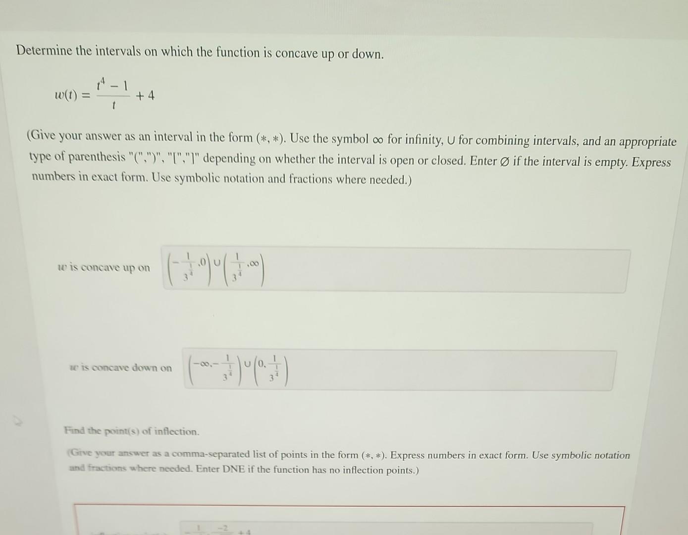 Solved (Give your answer as an interval in the form (∗,∗). | Chegg.com