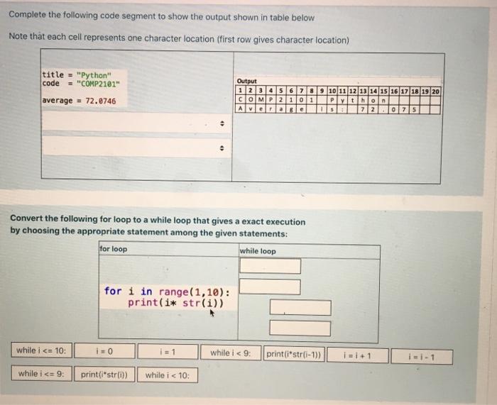 Solved Complete the following code segment to show the | Chegg.com