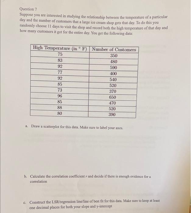 Solved Question 7 Suppose you are interested in studying the | Chegg.com