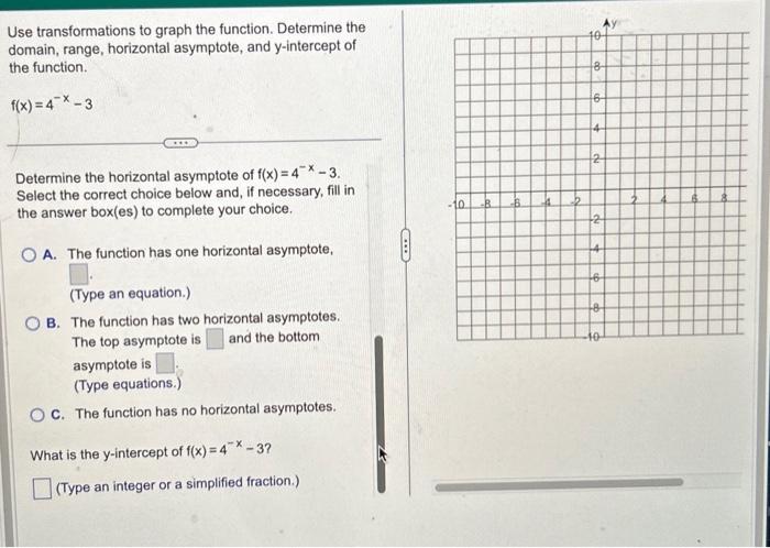 Solved Use transformations to graph the function. Determine | Chegg.com