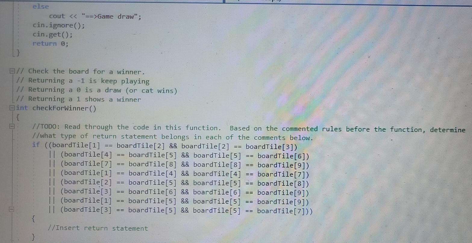 Solved 3-3 Fill in the Blank Assignment: Tic-Tac-Toe B. | Chegg.com