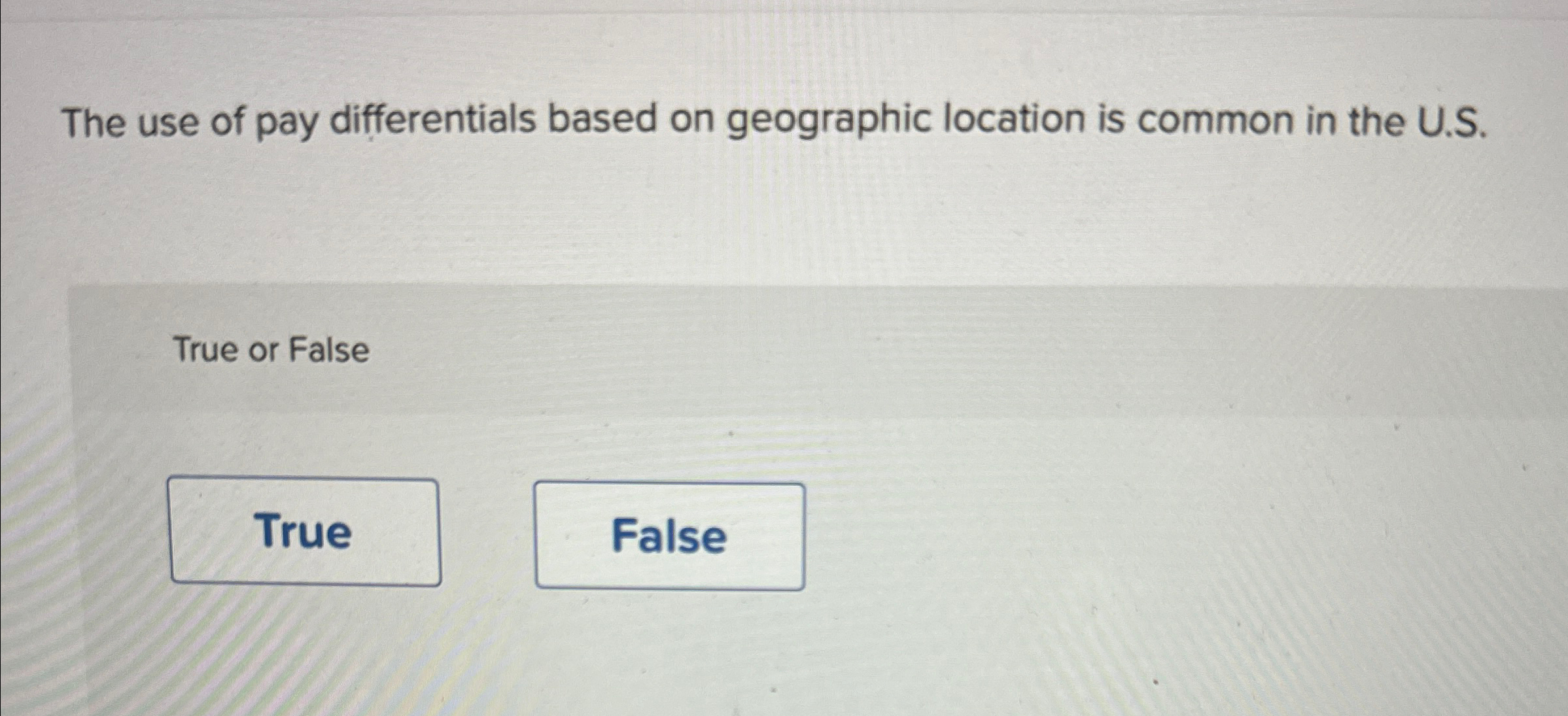 Solved The use of pay differentials based on geographic | Chegg.com