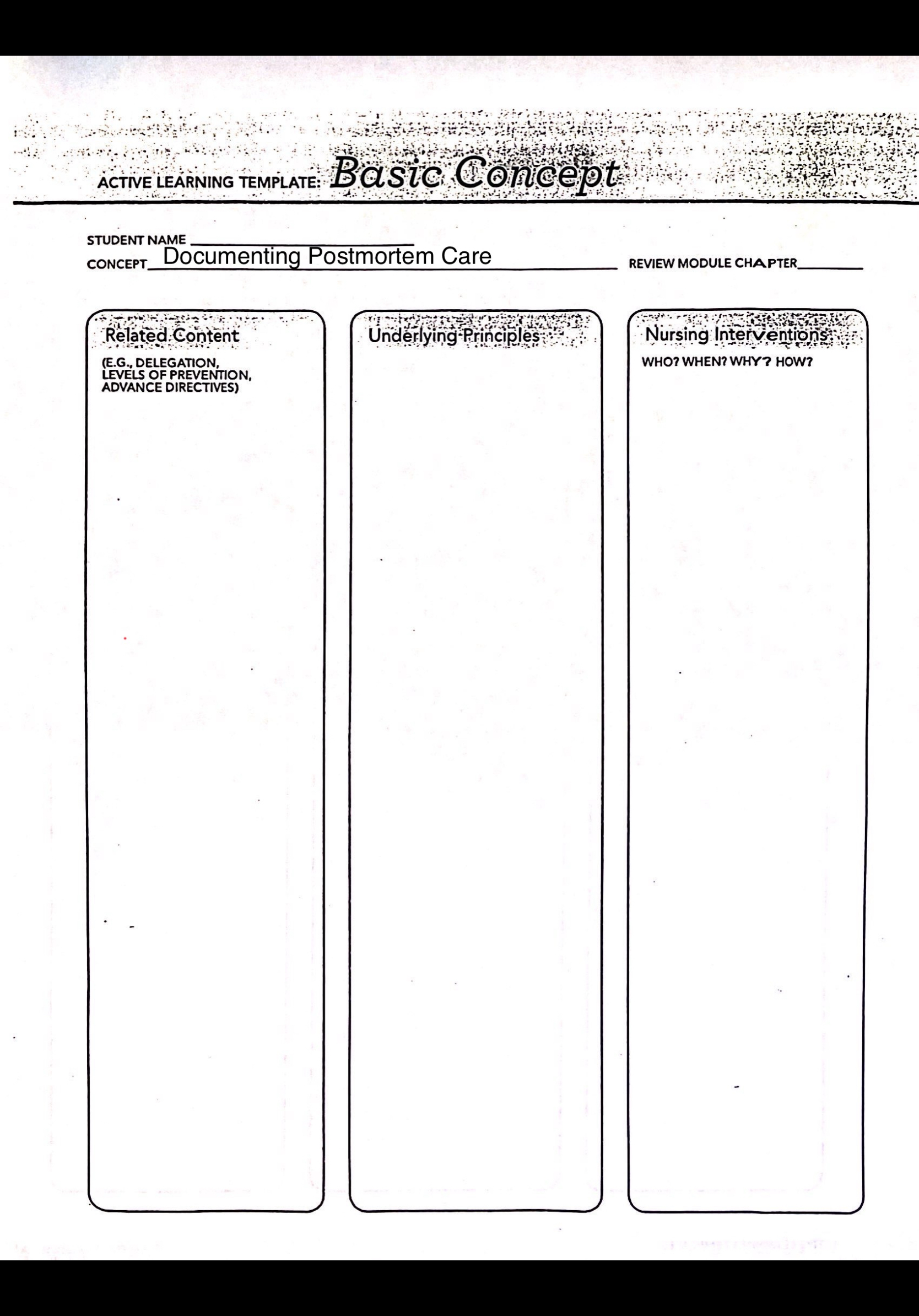 Solved Complete this template with at least 4 ﻿bullet points | Chegg.com