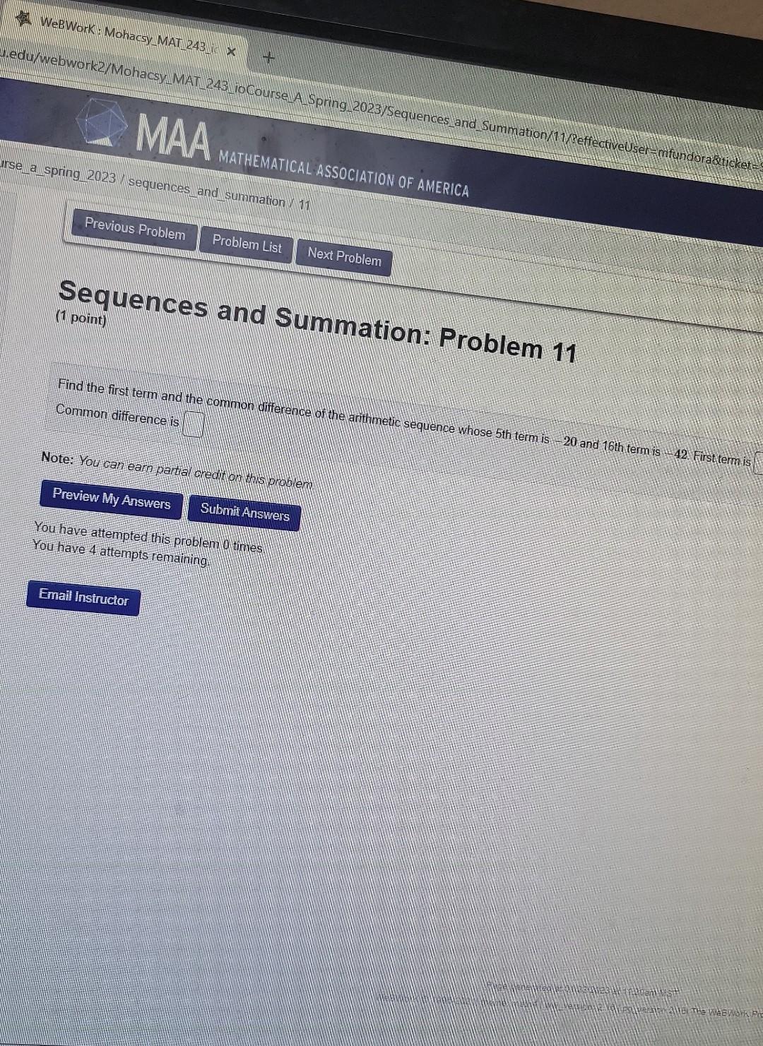 Solved irse a spring 2023/ sequences and summation 11 | Chegg.com