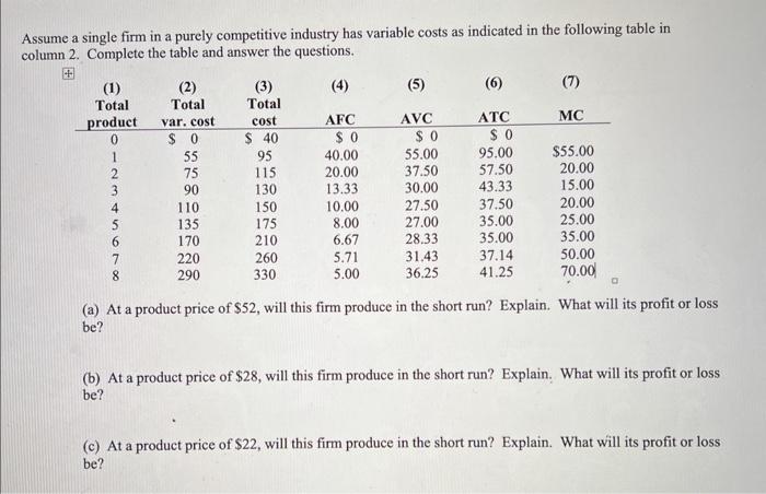 Solved please answer a,b, and c in complete sentances | Chegg.com