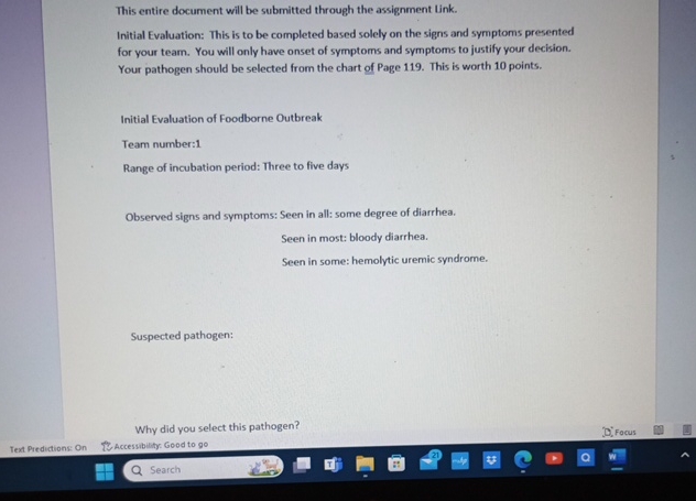 Solved This entire document will be submitted through the | Chegg.com