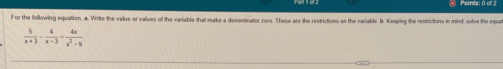Solved For the following equation, a. ﻿Write the value or | Chegg.com