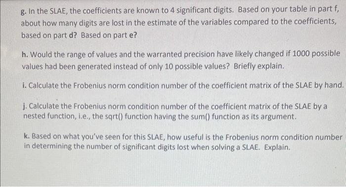 6 3 Consider The System Of Linear Algebraic